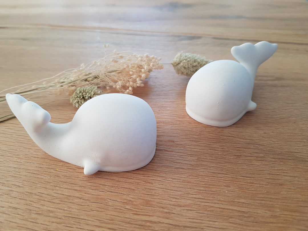 Whale Figurine, Maritime Table Decoration Whale, Baptism Decoration ...