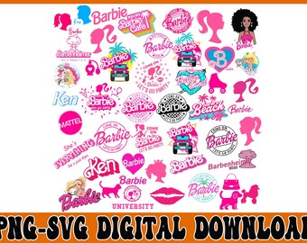 Barbie Cricut SVG Layered Clipart: Instant Download Digital - Etsy