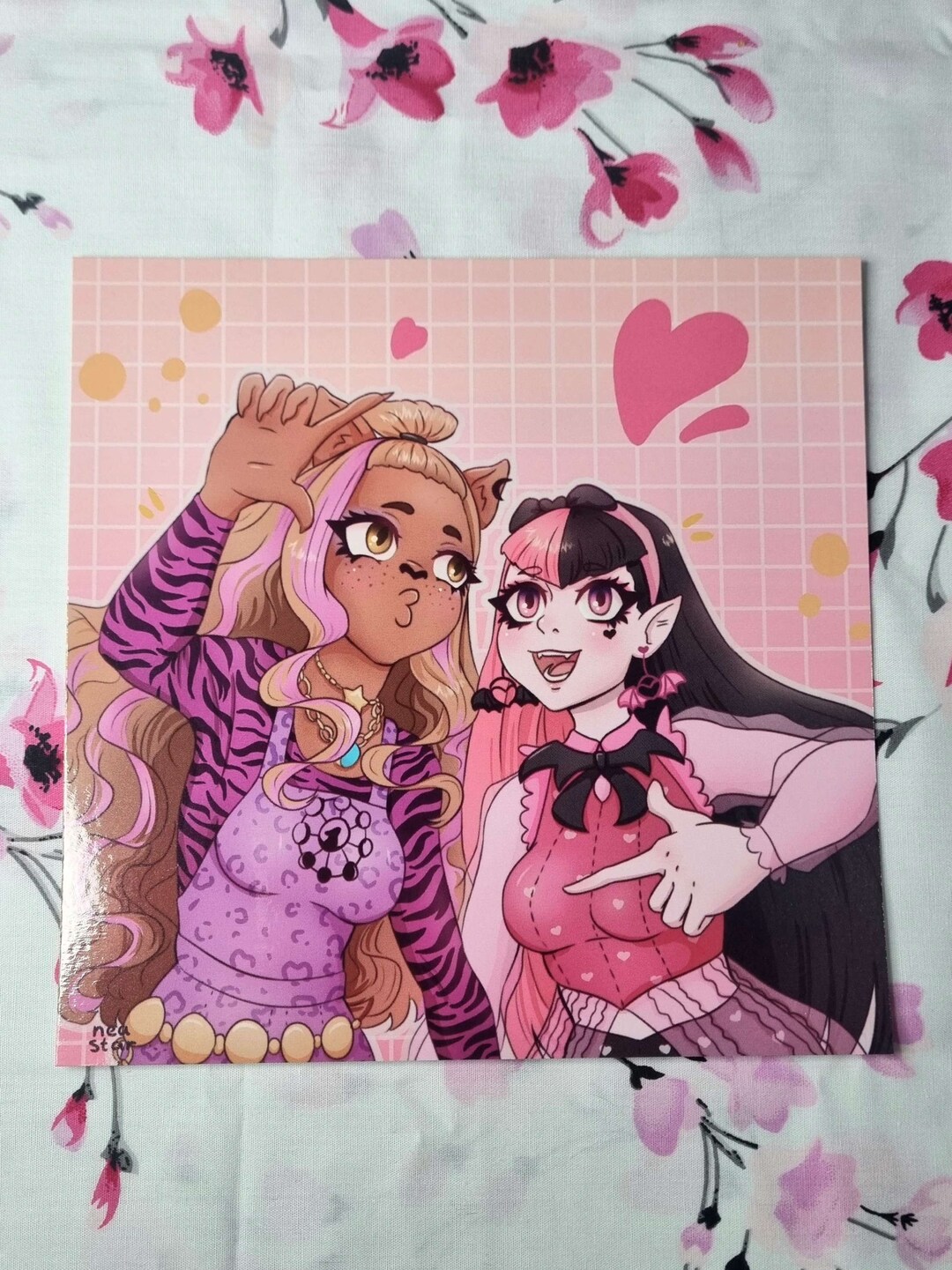 Monster Girls Besties Print - Etsy