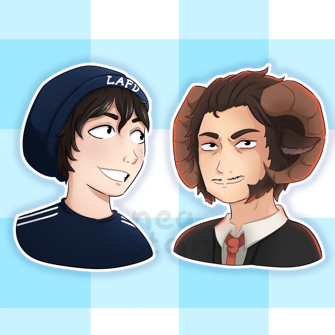 Jschlatt and Quackity Stickers - Etsy