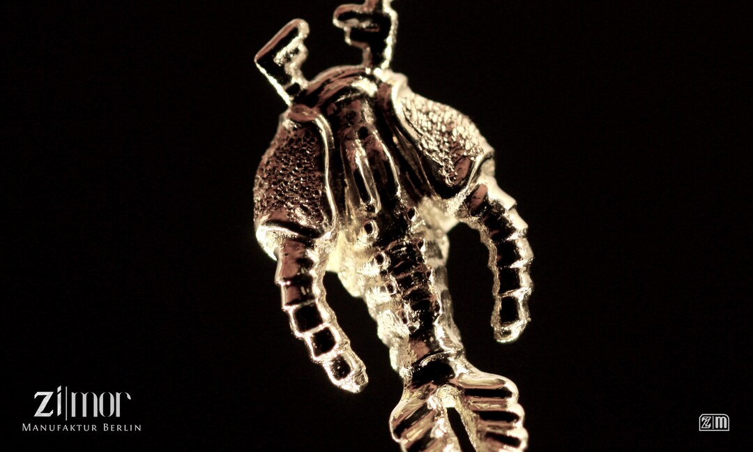 Zimor Plankton Pendant VI 585 Yellow Gold Hammered - Etsy