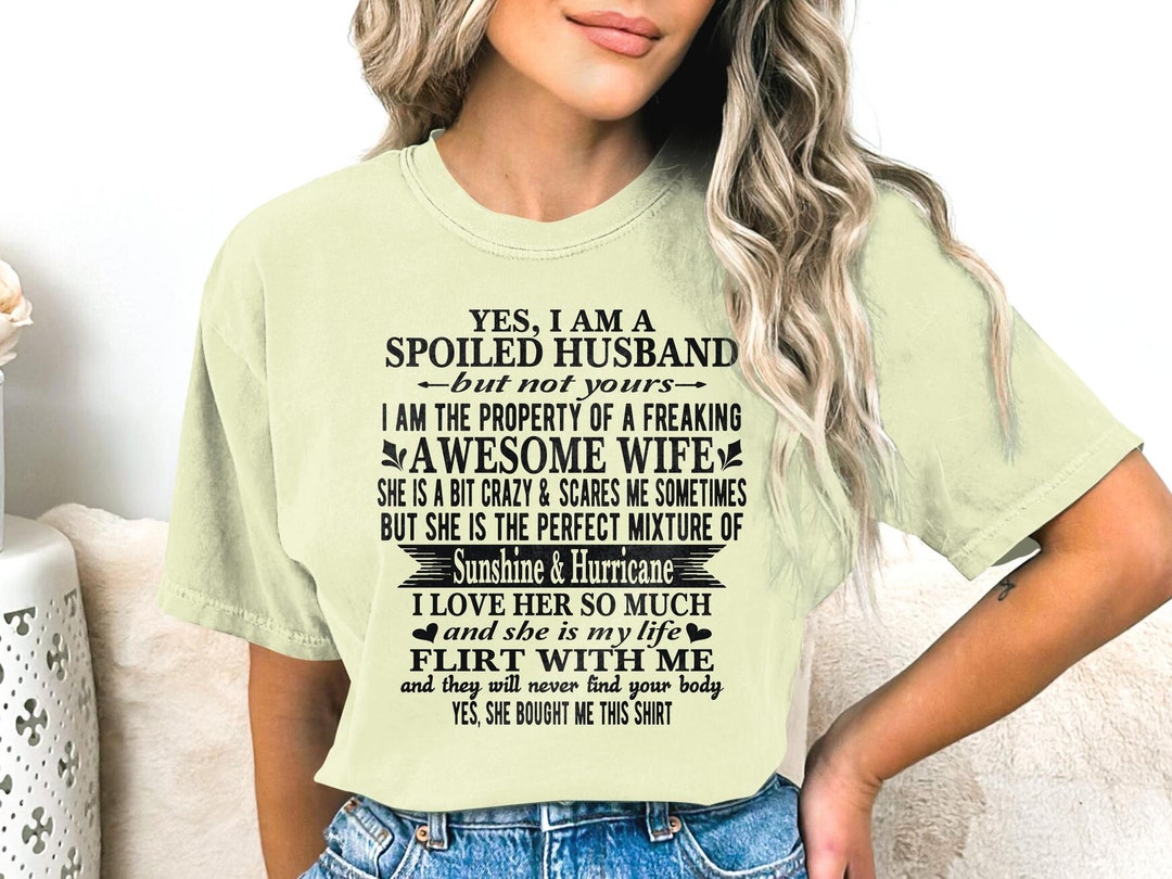 Spoiled Husband Svg Father's Day Svg Awesome Wife Svg - Etsy