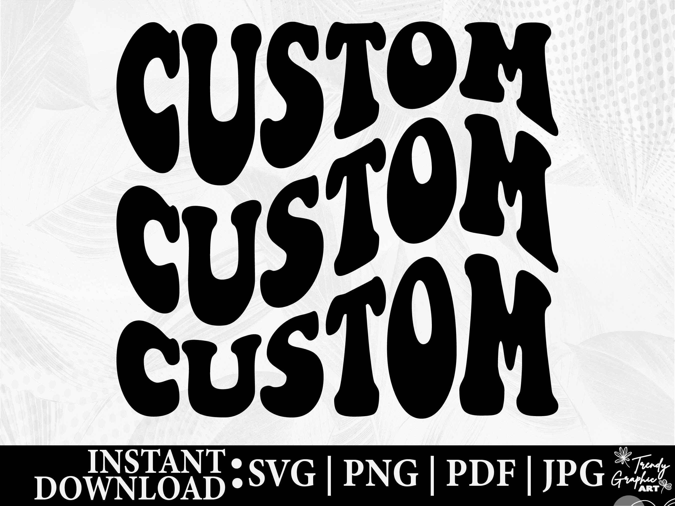 Letras onduladas personalizadas SVG PNG PDF jpg letras - Etsy México