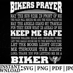 Biker's Prayer Svg, Motorcycle Png, Motorcycle SVG, Bike Rider Png ...