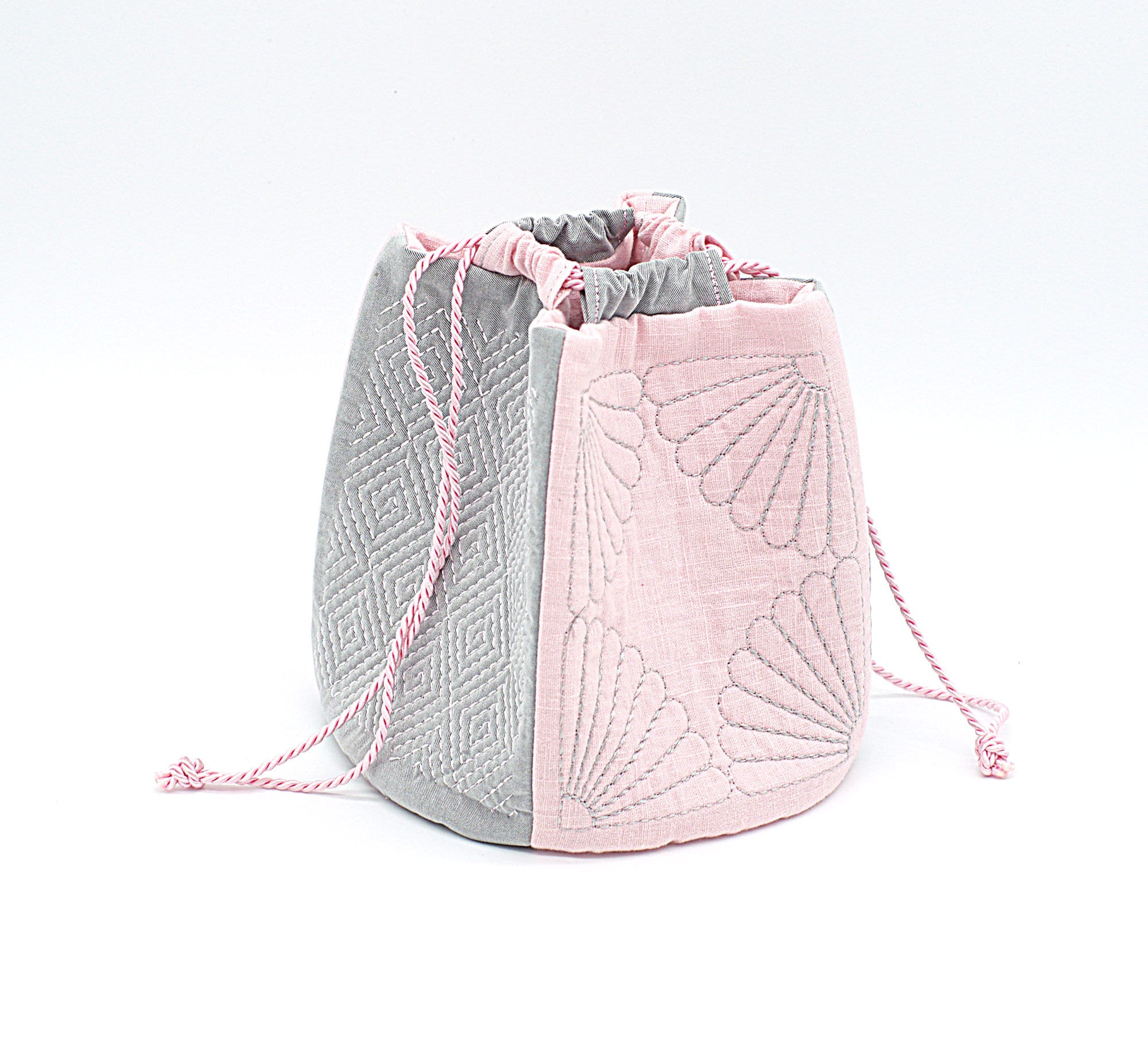 Japanese Drawstring Pouch Komebukuro Sashiko Quilt - Etsy