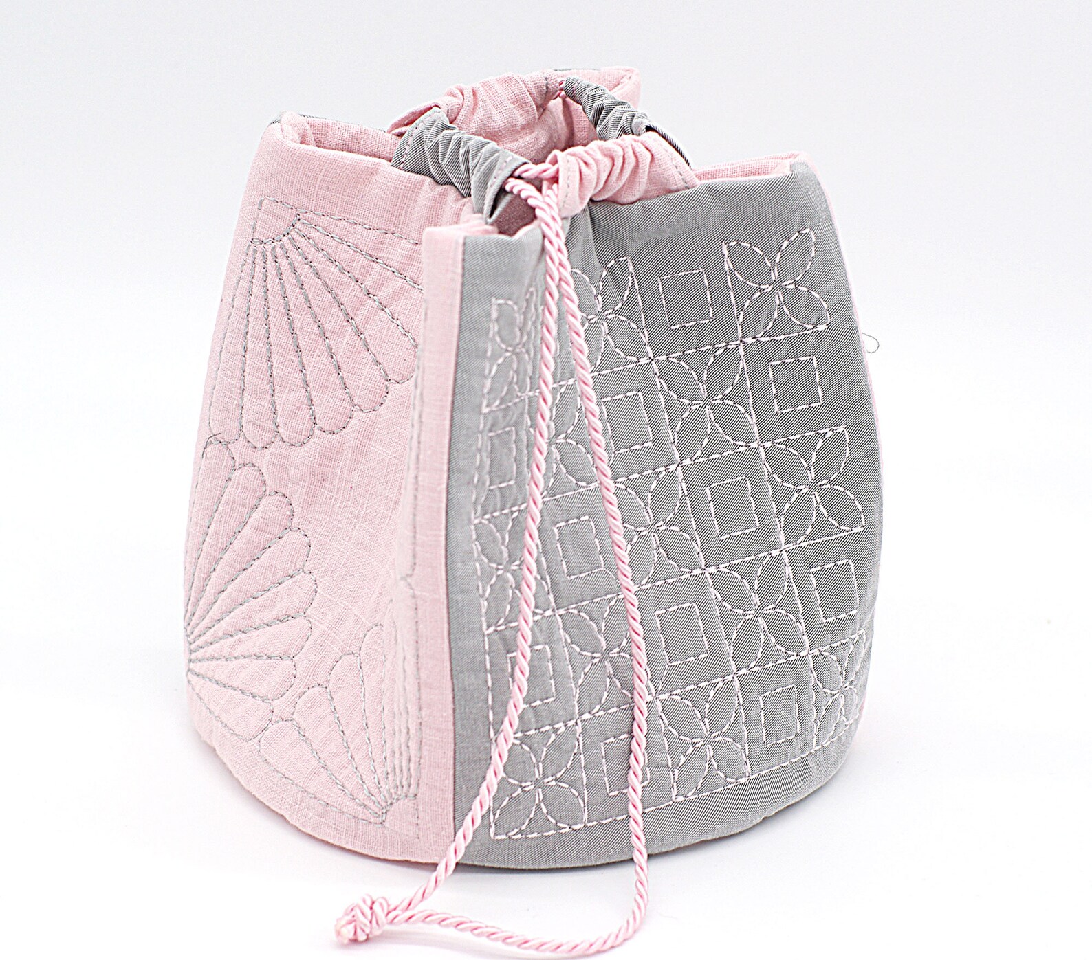 Japanese Drawstring Pouch Komebukuro Sashiko Quilt - Etsy