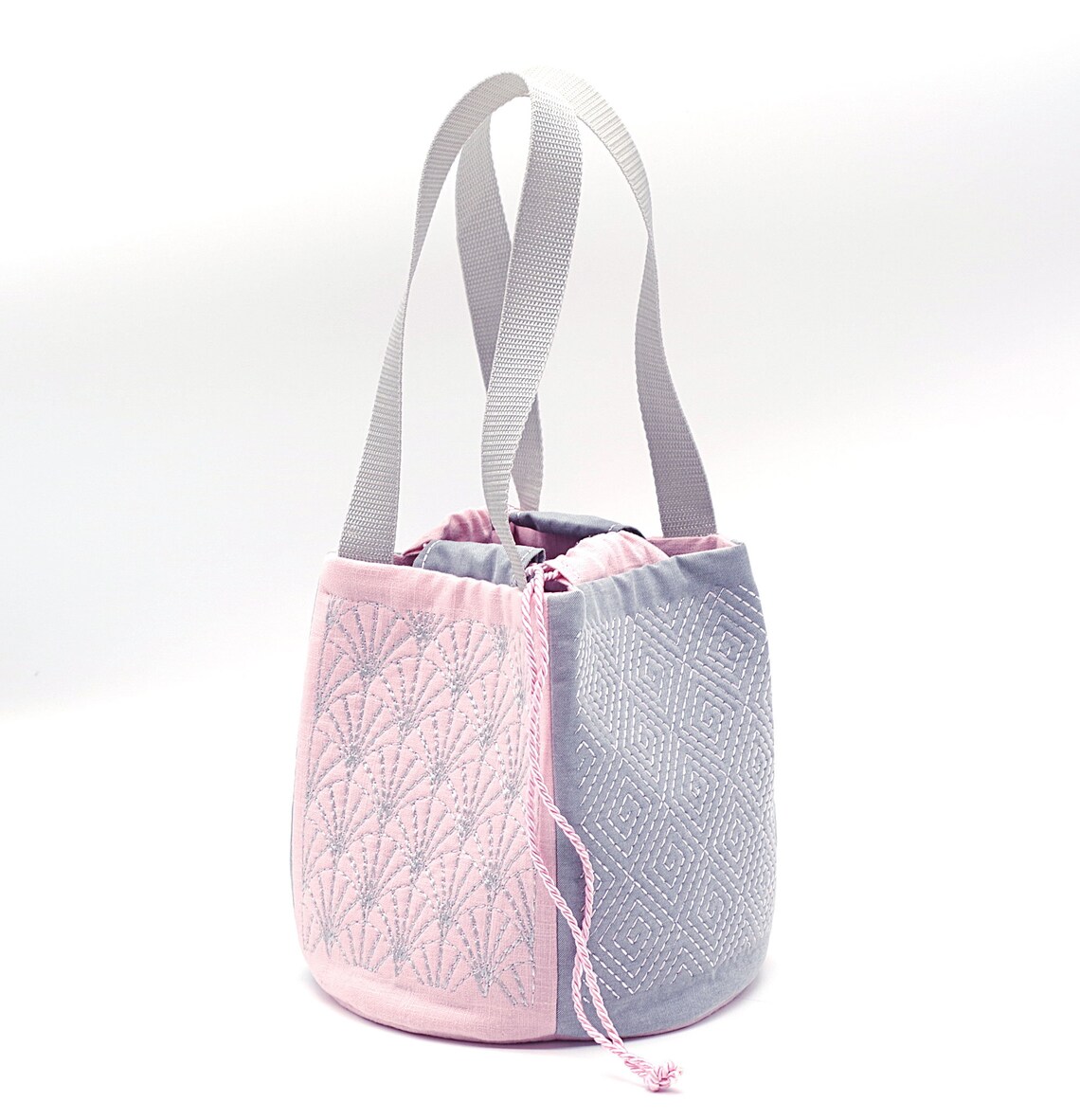 Japanese Drawstring Pouch Komebukuro Sashiko Quilt - Etsy