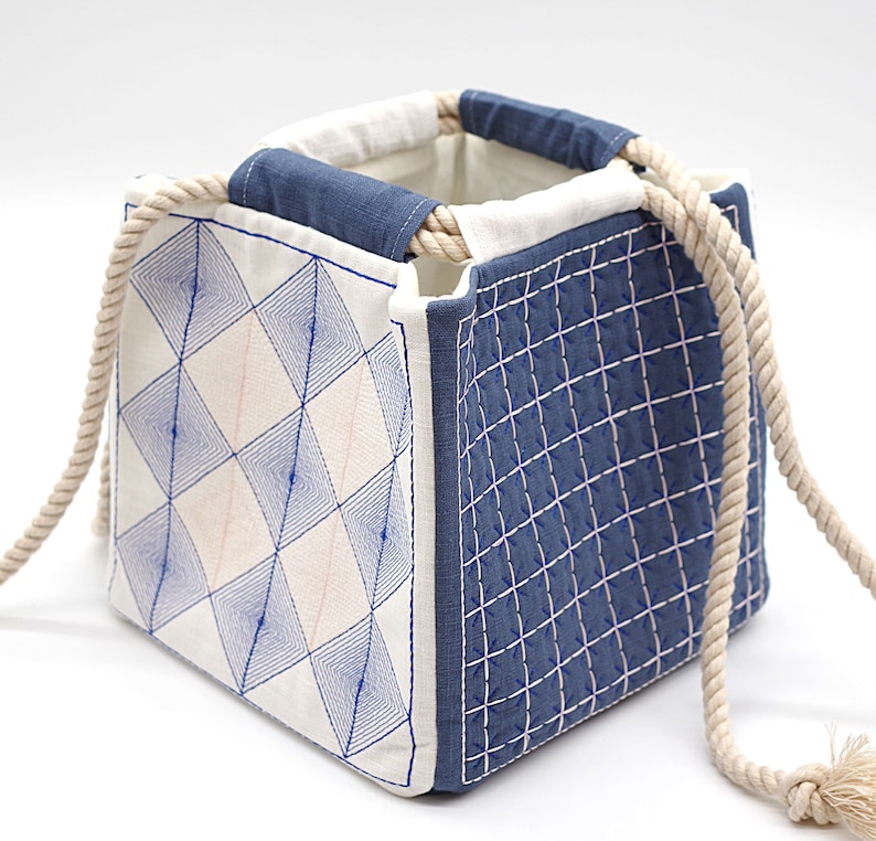 Indigoblue Japanese Drawstring Pouch Maritime Komebukuro - Etsy