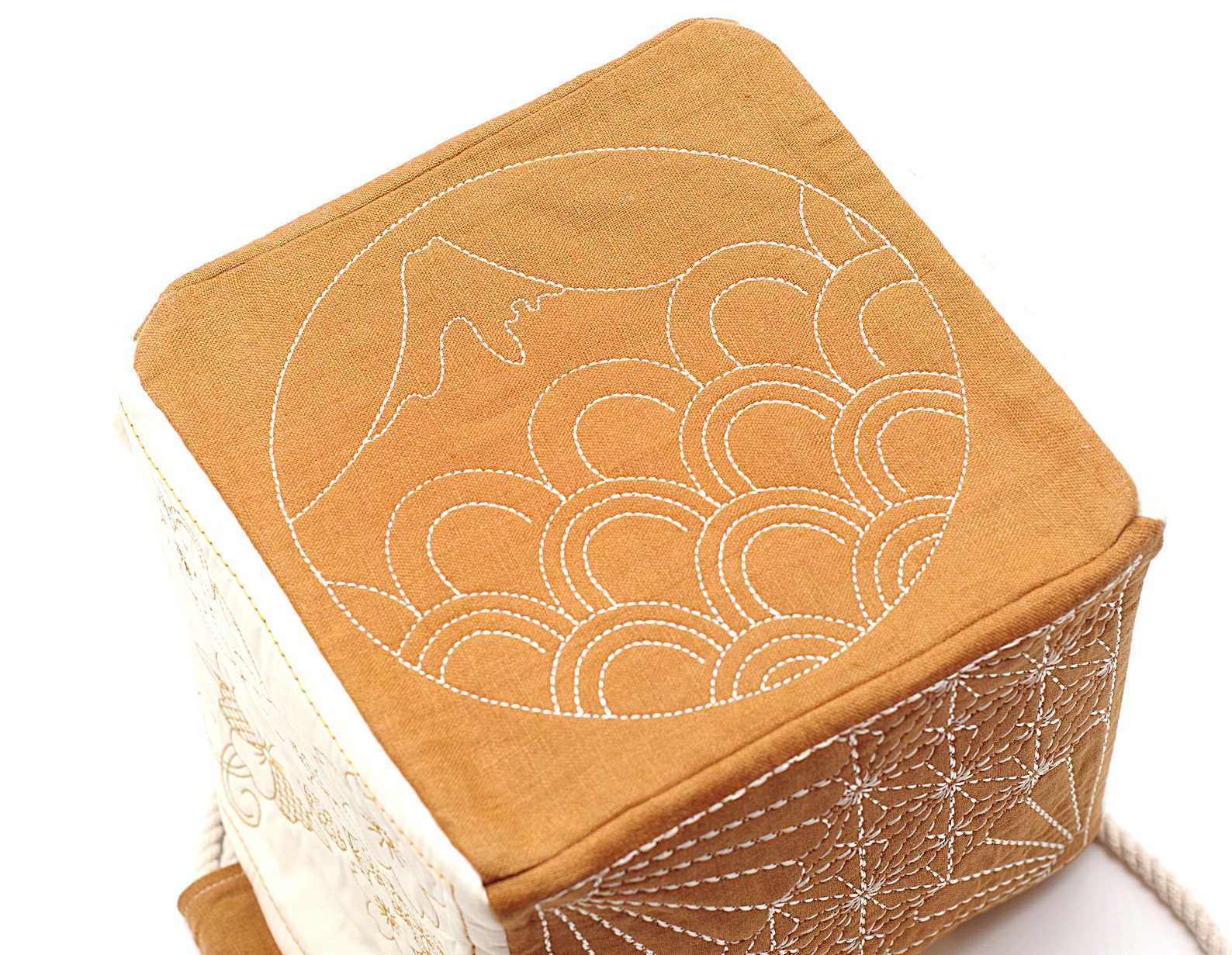 Japanese Drawstring Pouch With Sakura Embroidery Komebukuro - Etsy