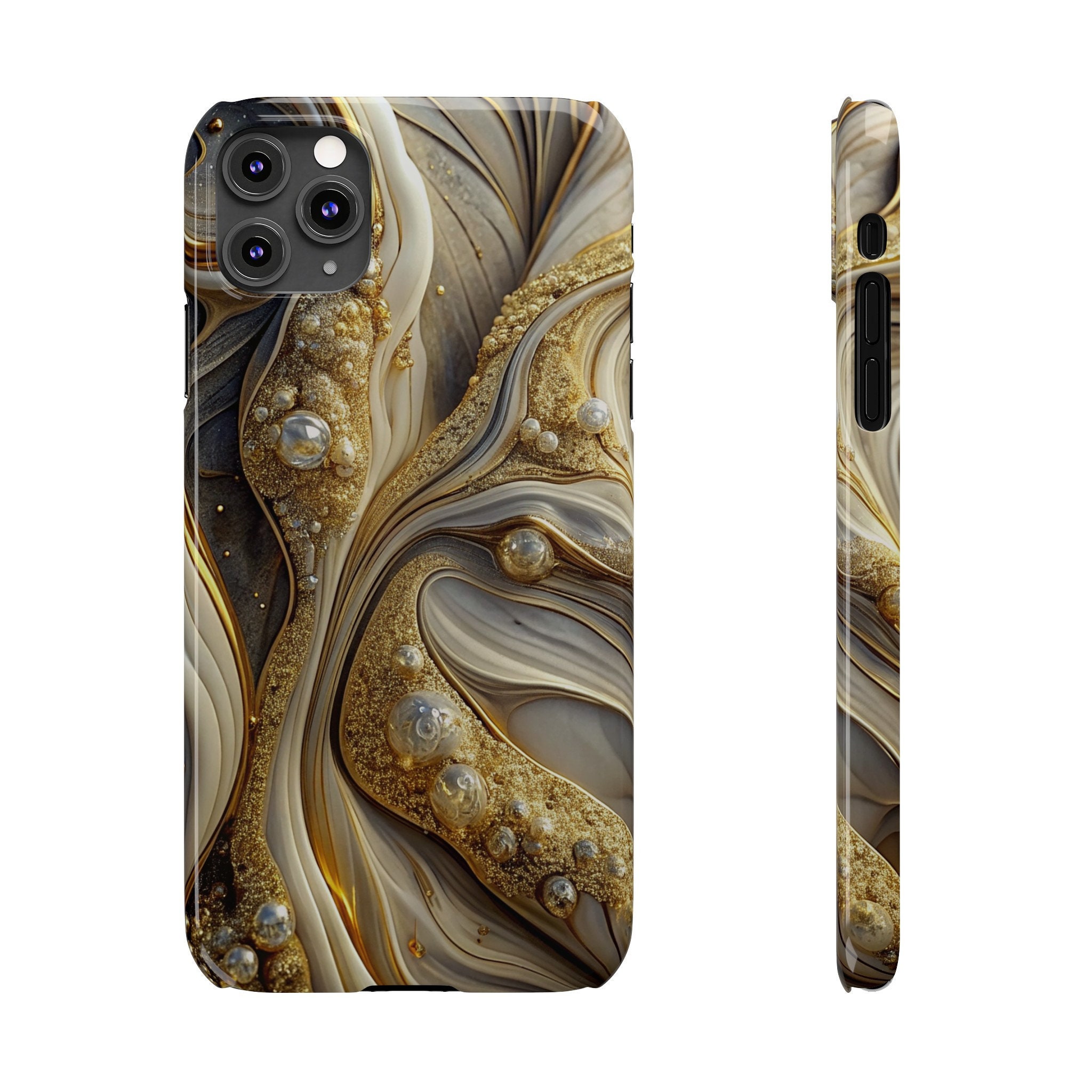 Slim Phone Cases Gold Marble Iphone15,14,13 - Etsy