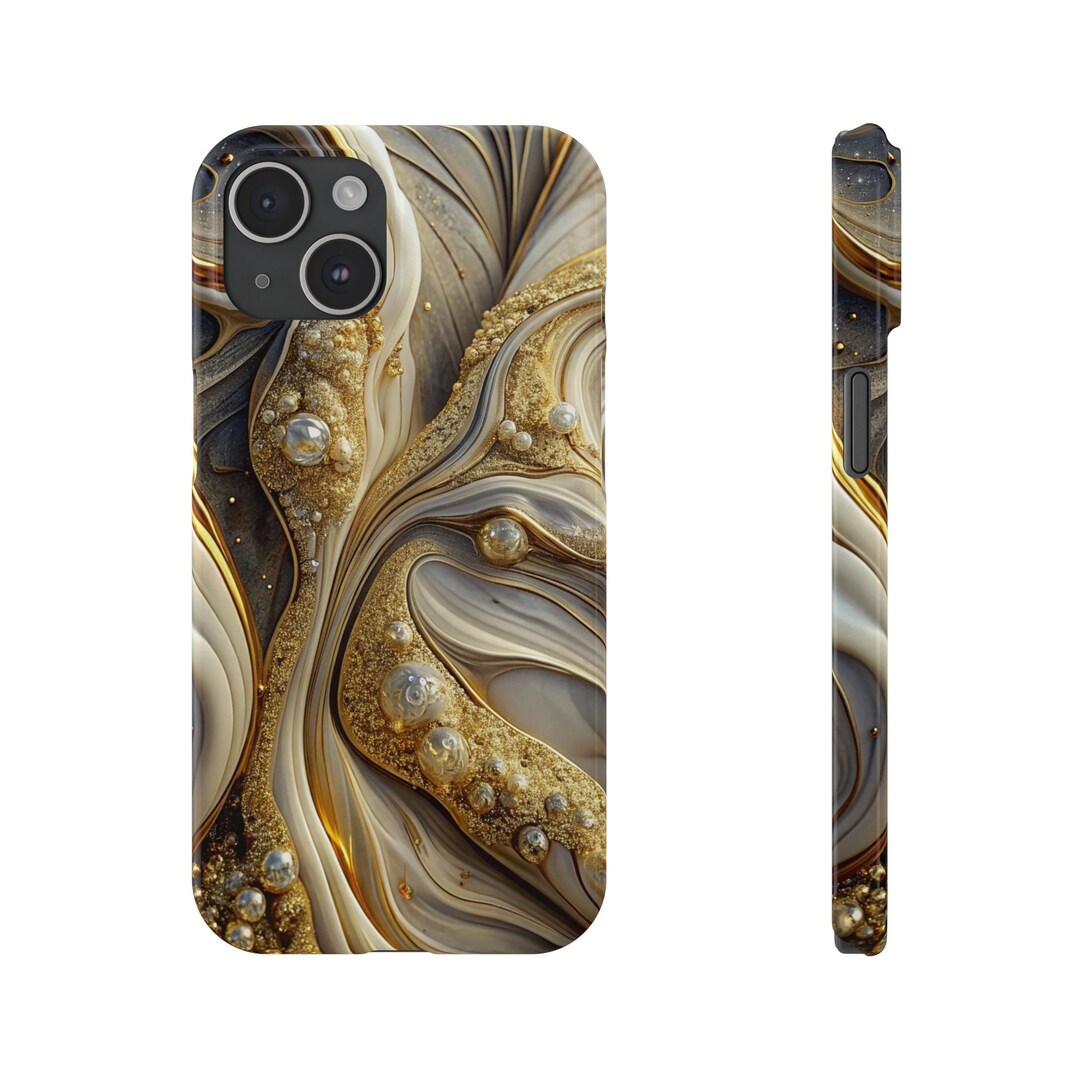 Slim Phone Cases Gold Marble Iphone15,14,13 - Etsy