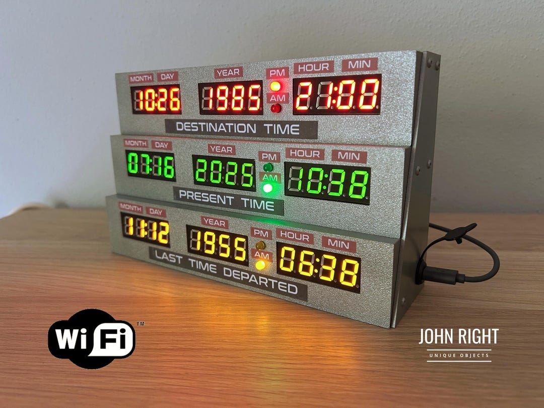 Back to the Future CLOCK, Back to the Future Time Travel, BTTF ...