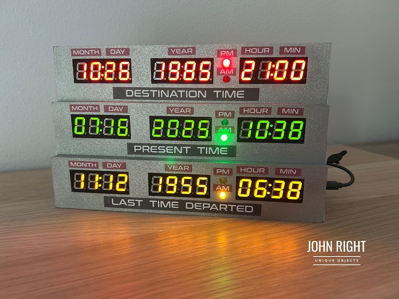Back to the Future CLOCK, Back to the Future Time Travel, BTTF ...