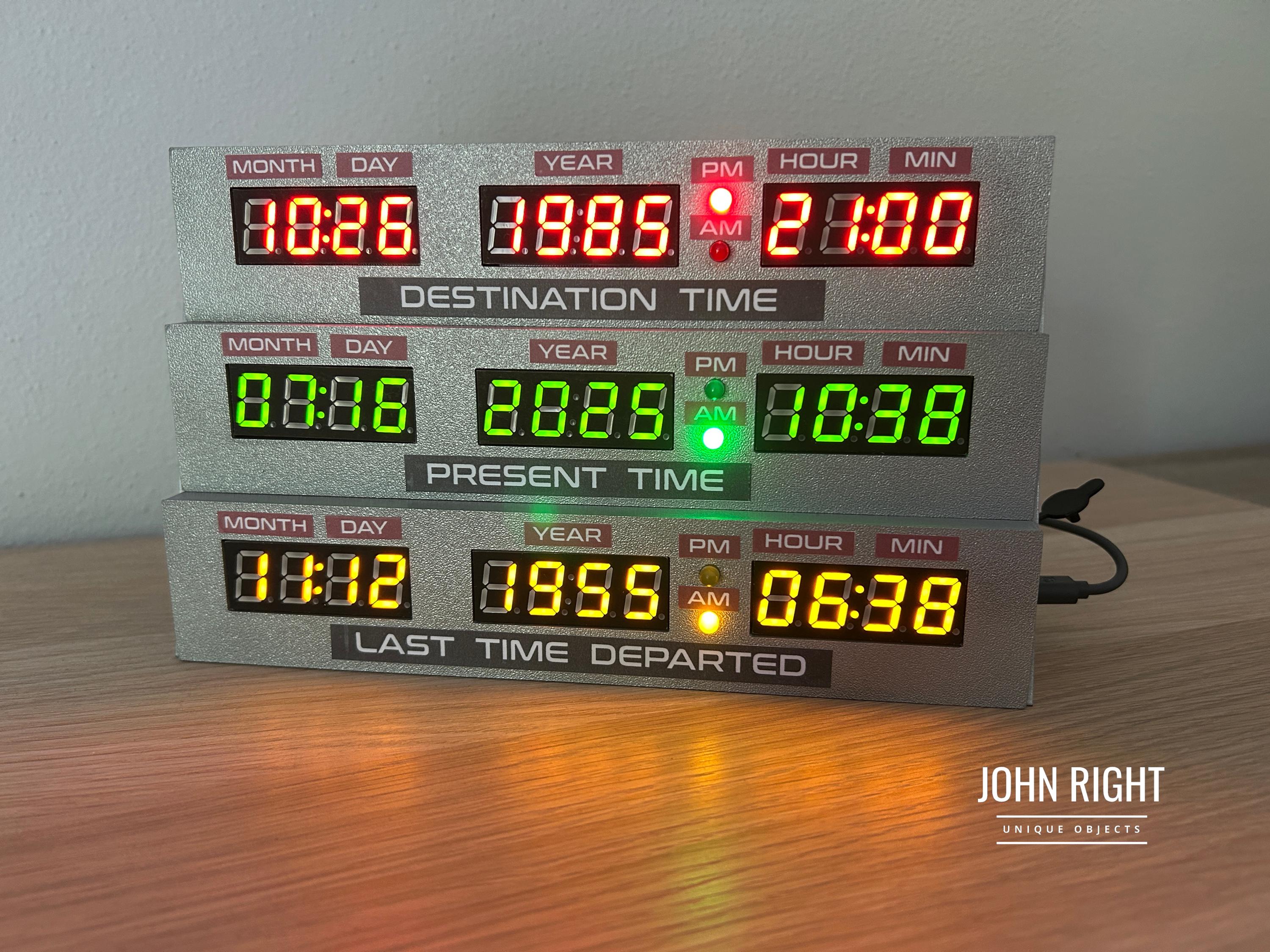 Back to the Future CLOCK, Back to the Future Time Travel, BTTF ...