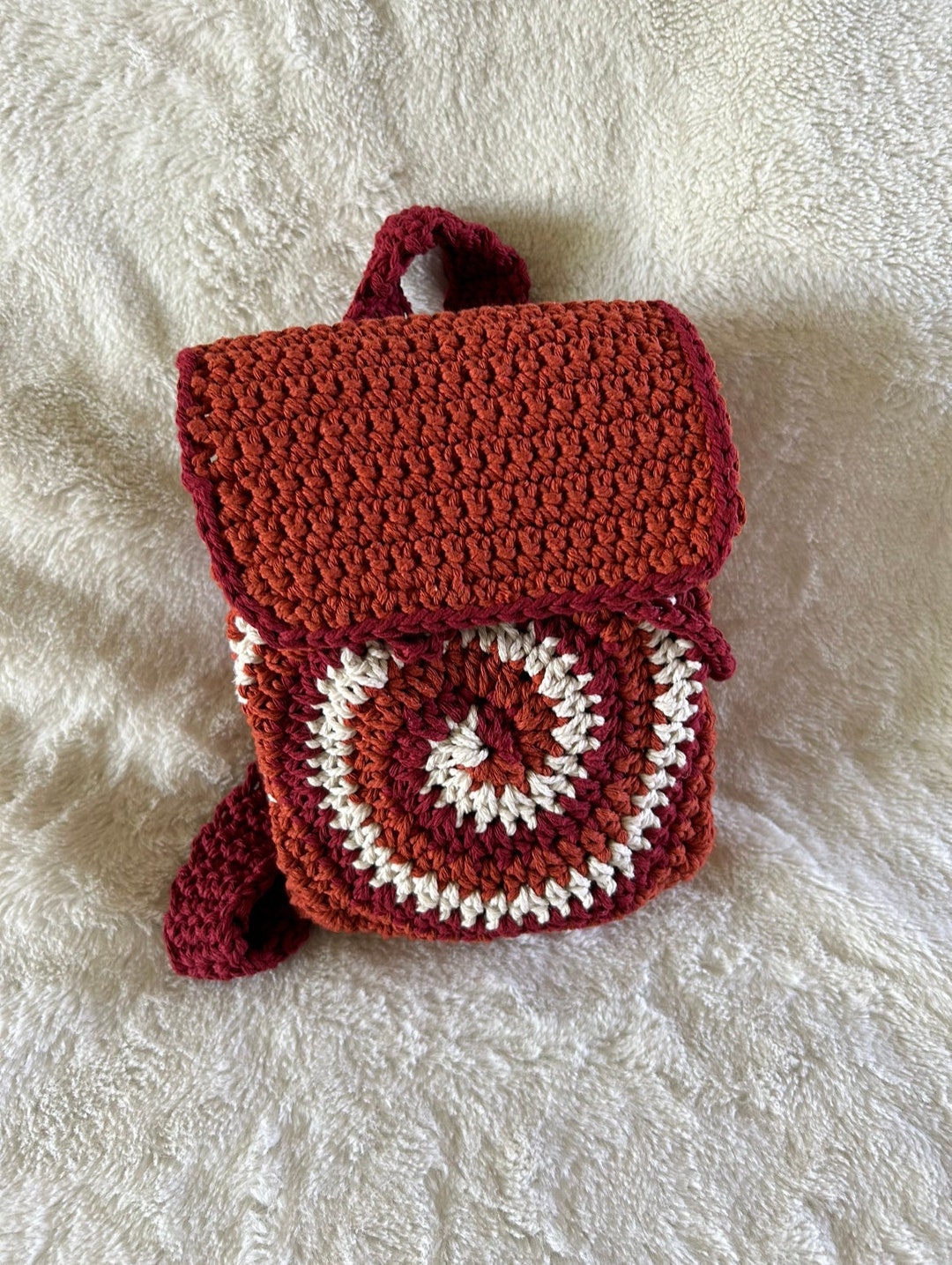 No Sew Spiral Crochet Mini Backpack Pattern - Etsy