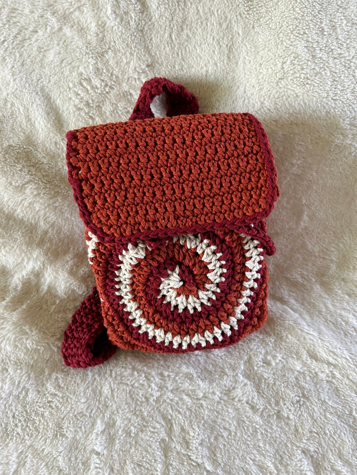 No Sew Spiral Crochet Mini Backpack Pattern - Etsy