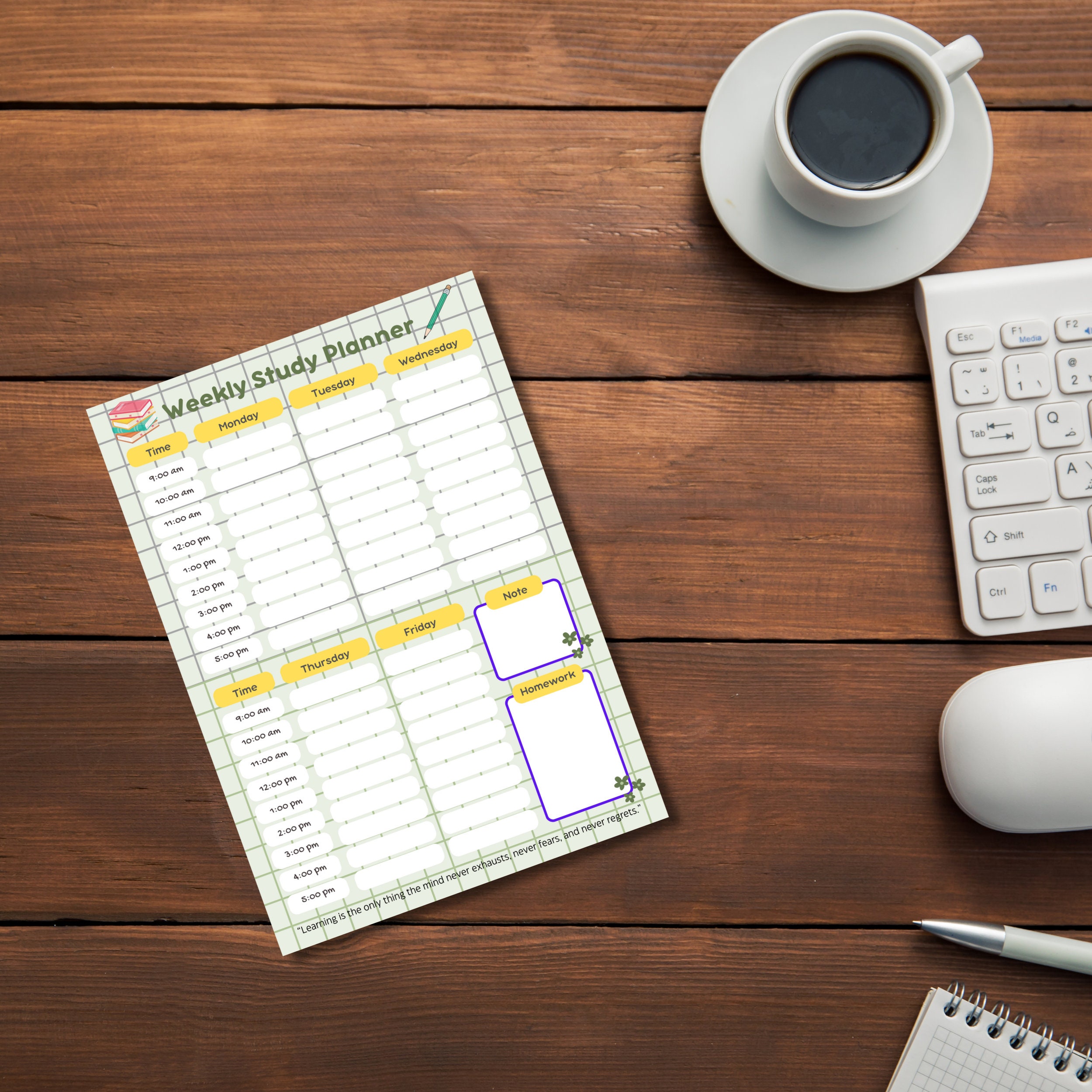 Weekly Planner Printable to Do List, Minimal Weekly Schedule, Weekly ...