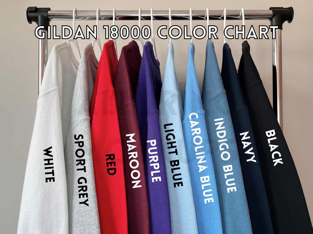 Gildan Color Chart 18000, Gildan Color Chart 18000, Gildan Color Guide ...