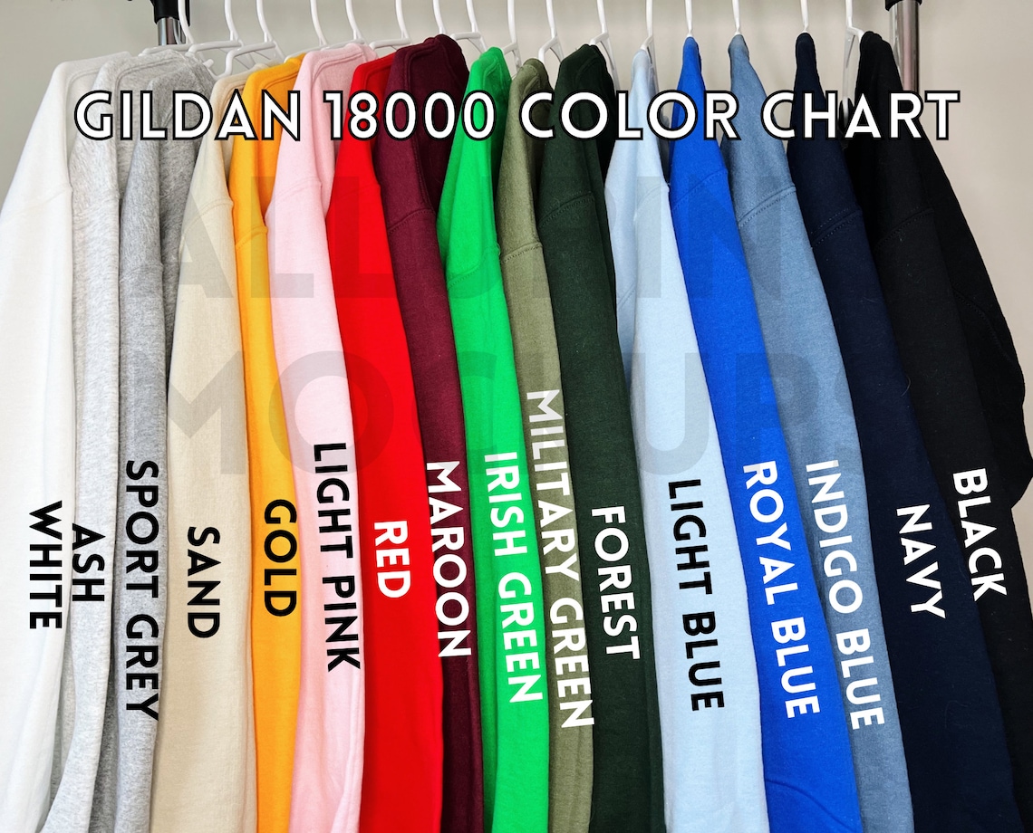 Gildan Color Chart 18000, Gildan Color Chart 18000, Gildan Color Guide ...