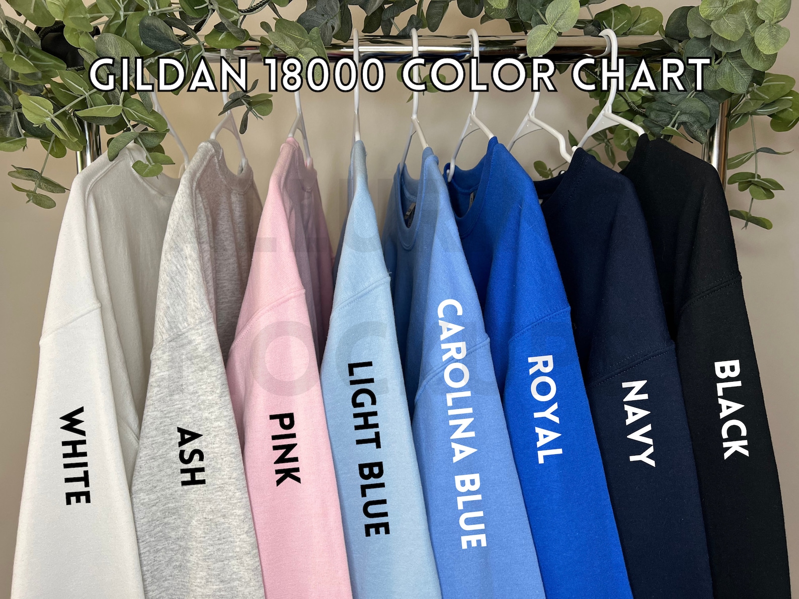 Gildan Color Chart 18000, Gildan Color Guide, Gildan Color Chart, Color ...