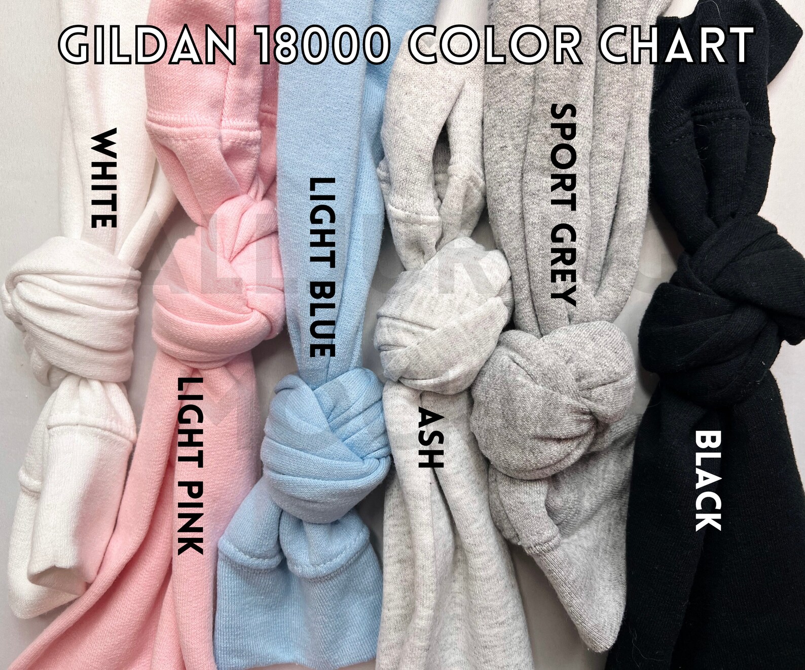 Gildan Color Chart 18000 Gildan Color Guide Gildan Color - Etsy