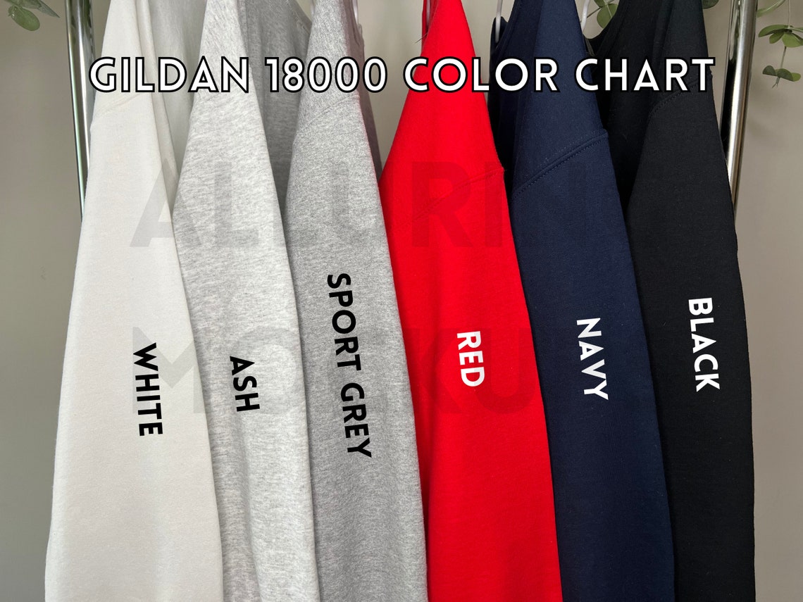 Gildan Color Chart 18000 Gildan Color Guide Gildan Color - Etsy