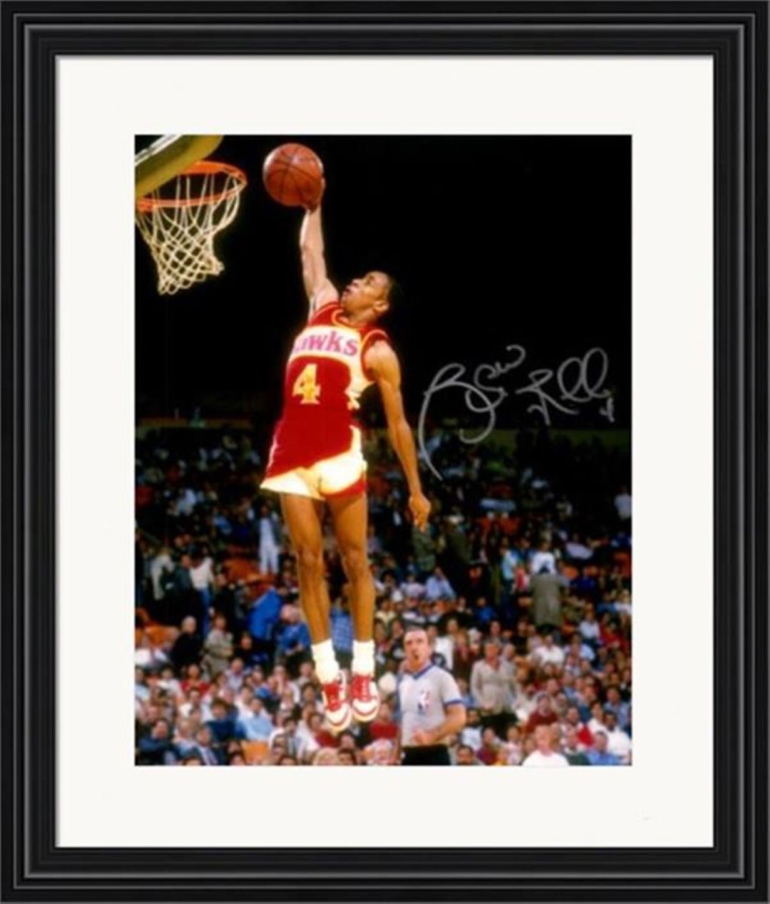 Spud Webb Autographed Photo Hand Signed Matted Framed Slam Dunk Contest ...