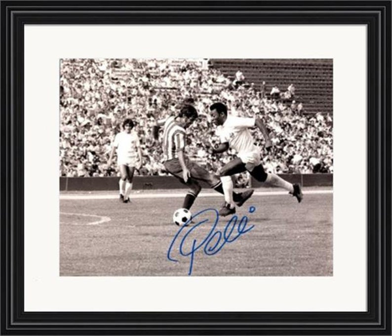 Pele Autographed 8x10 Photo brazil World Cup Futbol Soccer Matted ...