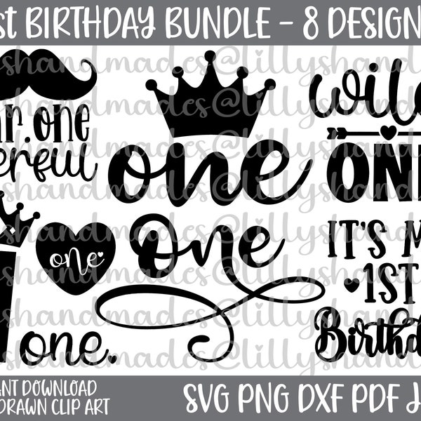 First Birthday Svg - Etsy