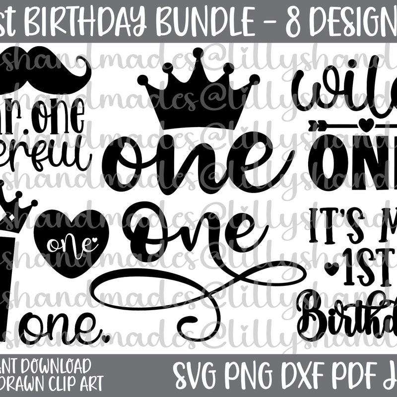 First Birthday Svg - Etsy