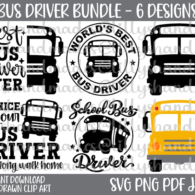 Bus Driver Svg - Etsy