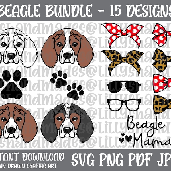 Beagle Dad Svg - Etsy
