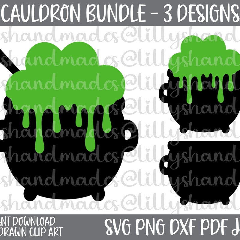 Witch Pot Clipart - Etsy