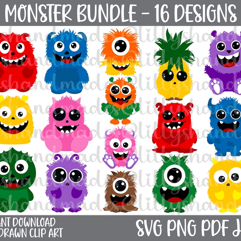 Little Monster Svg - Etsy