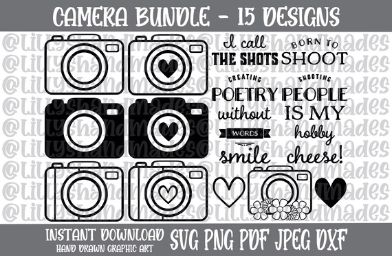 Camera Svg File Camera Png Camera Clipart Photography Svg - Etsy