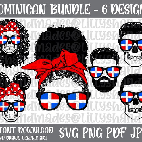 Dominican Republic SVG Bundle Flag Bandera Dominicana - Etsy