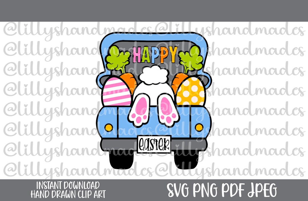 Easter Truck Svg, Easter Truck Png, Easter Sublimation, Easter Clipart ...