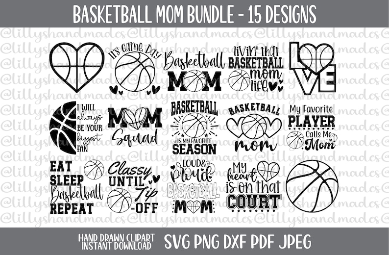 Basketball Mom SVG Bundle, Basketball Mama PNG - Etsy