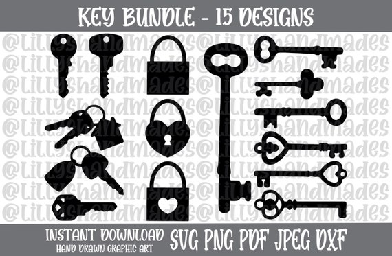 Key Svg Bundle Antique Key Svg Lock Svg Lock and Key Svg | Etsy Canada