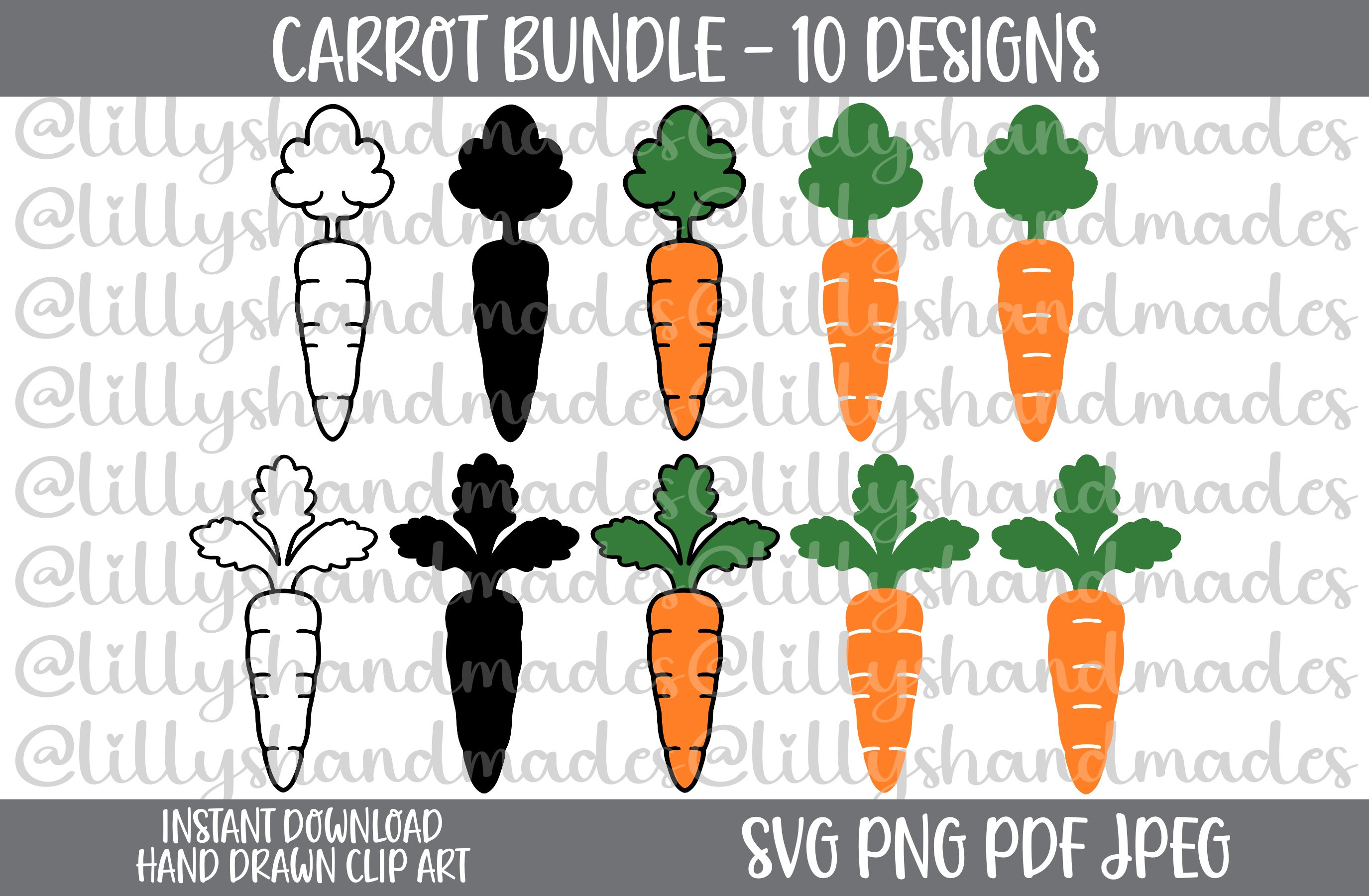 Carrot Outline Clip Art