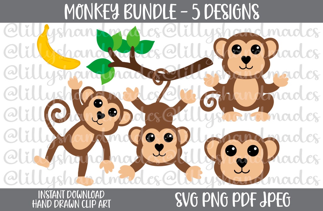 Monkey Svg, Monkey Png, Monkey Clipart, Monkey Vector, Baby Monkey Svg ...