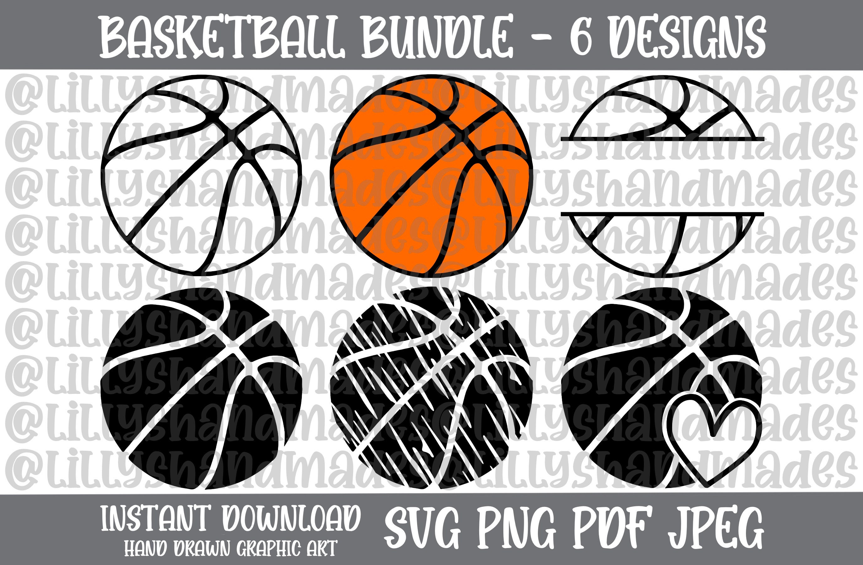 Basketball Svg Bundle Basketball Heart Svg Love Basketball | Etsy