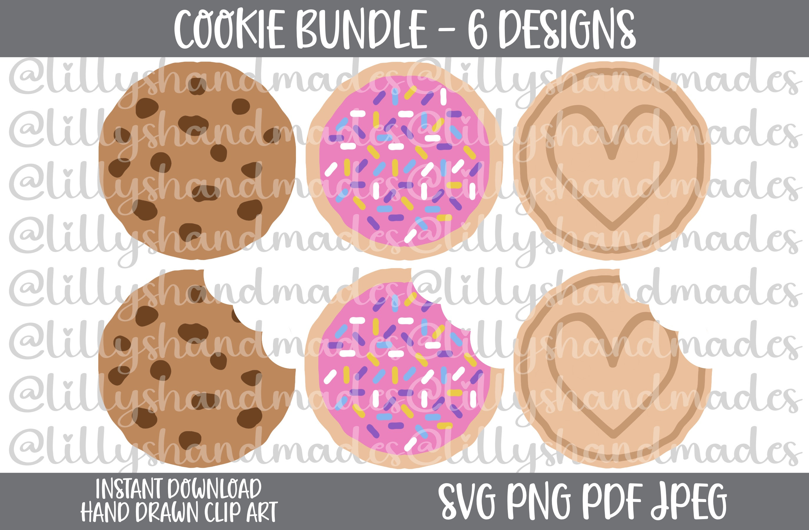 Cookies Svg Chocolate Chip Cookie Svg Sugar Cookie Svg Etsy