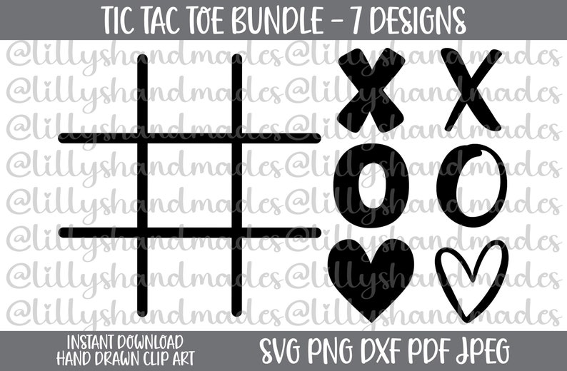 Tic Tac Toe Svg Bundle Tic Tac Toe Png Tic Tac Toe Board Svg - Etsy