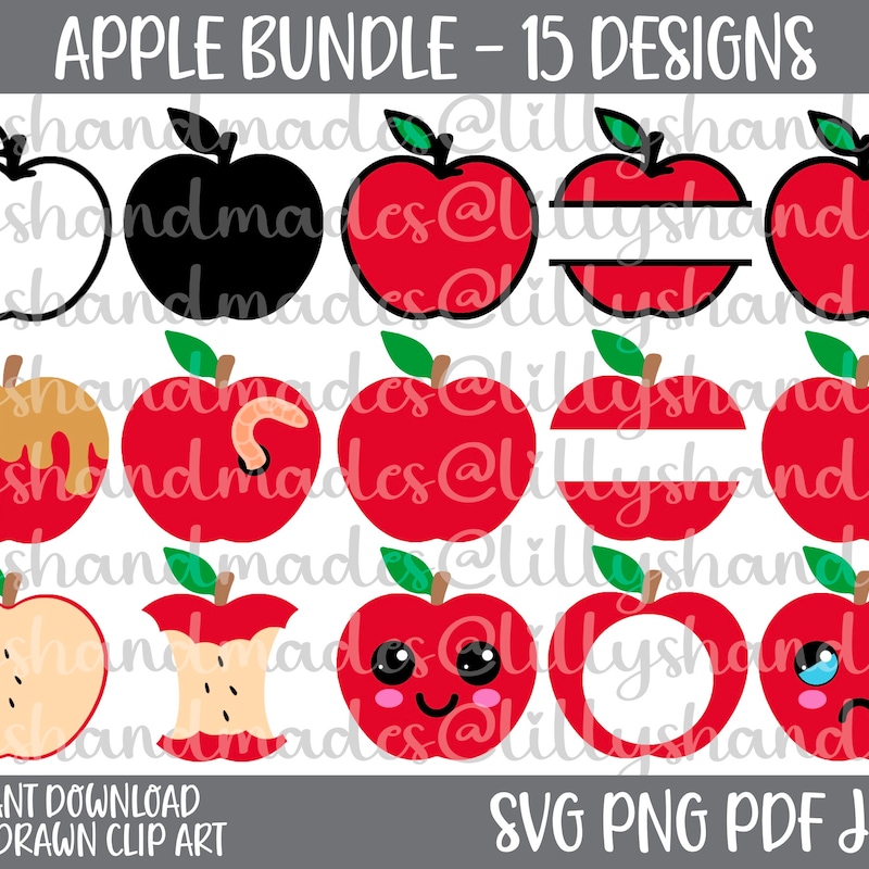 Apple Svg - Etsy