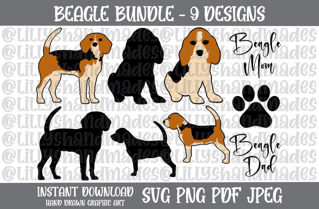 Beagle Svg, Beagle Png, Beagle Vector, Beagle Clipart, Beagle Stickers ...