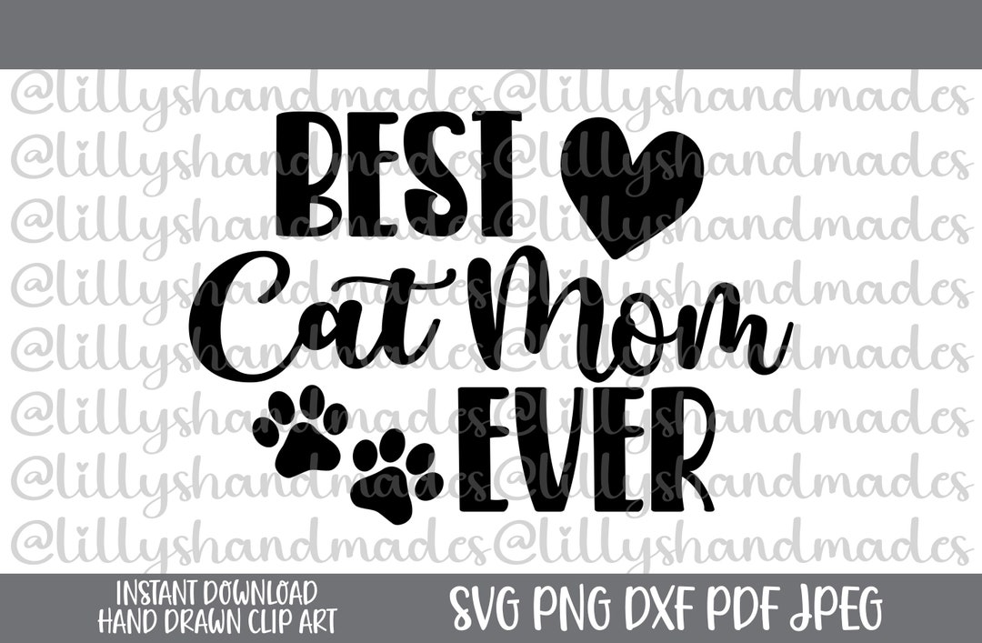 PNG de mamá gata, SVG de amante de los gatos, SVG de mamá gata, SVG de ...