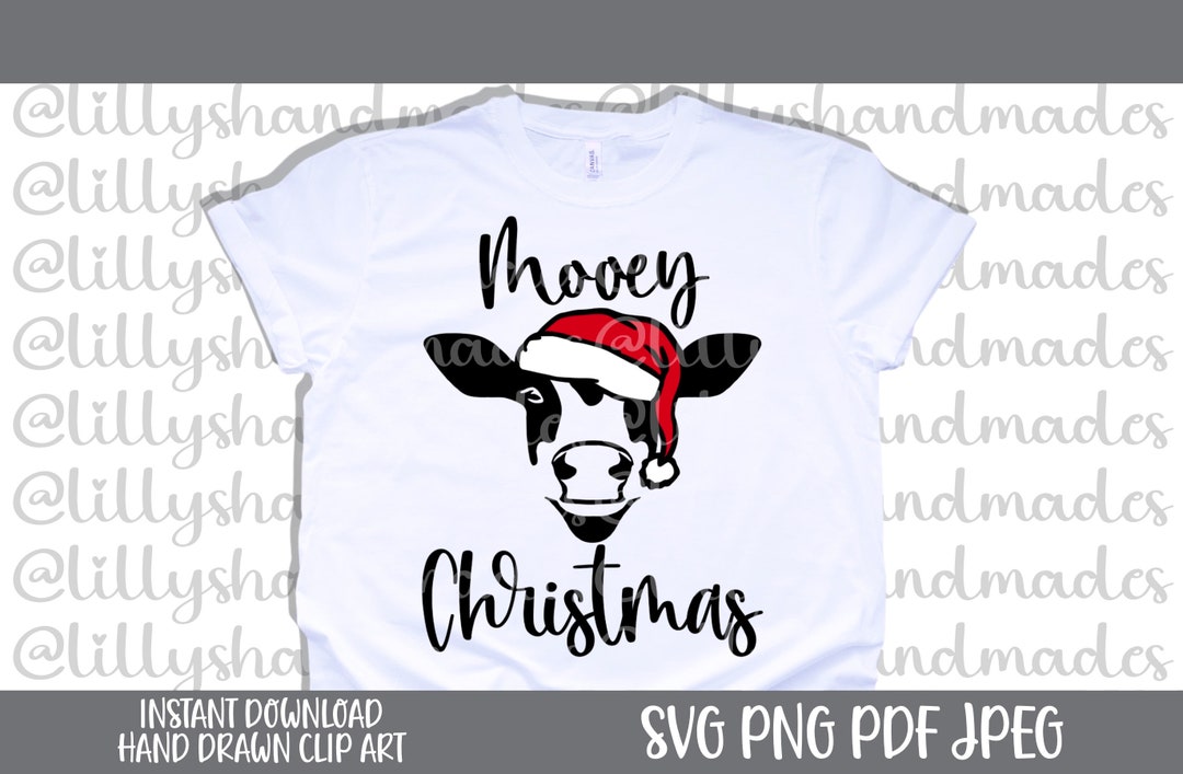 Country Christmas Svg Christmas Cow Svg Cow Christmas Svg - Etsy