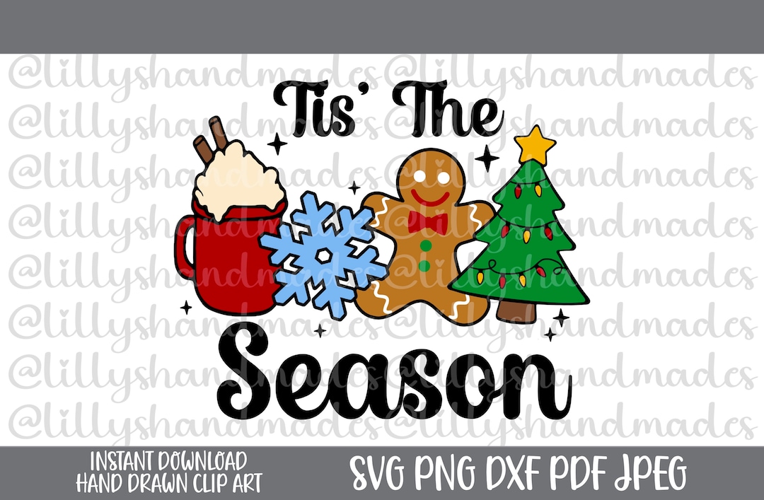 Tis the Season Winter Svg Designs, Tis the Season Svg, Christmas Svg ...