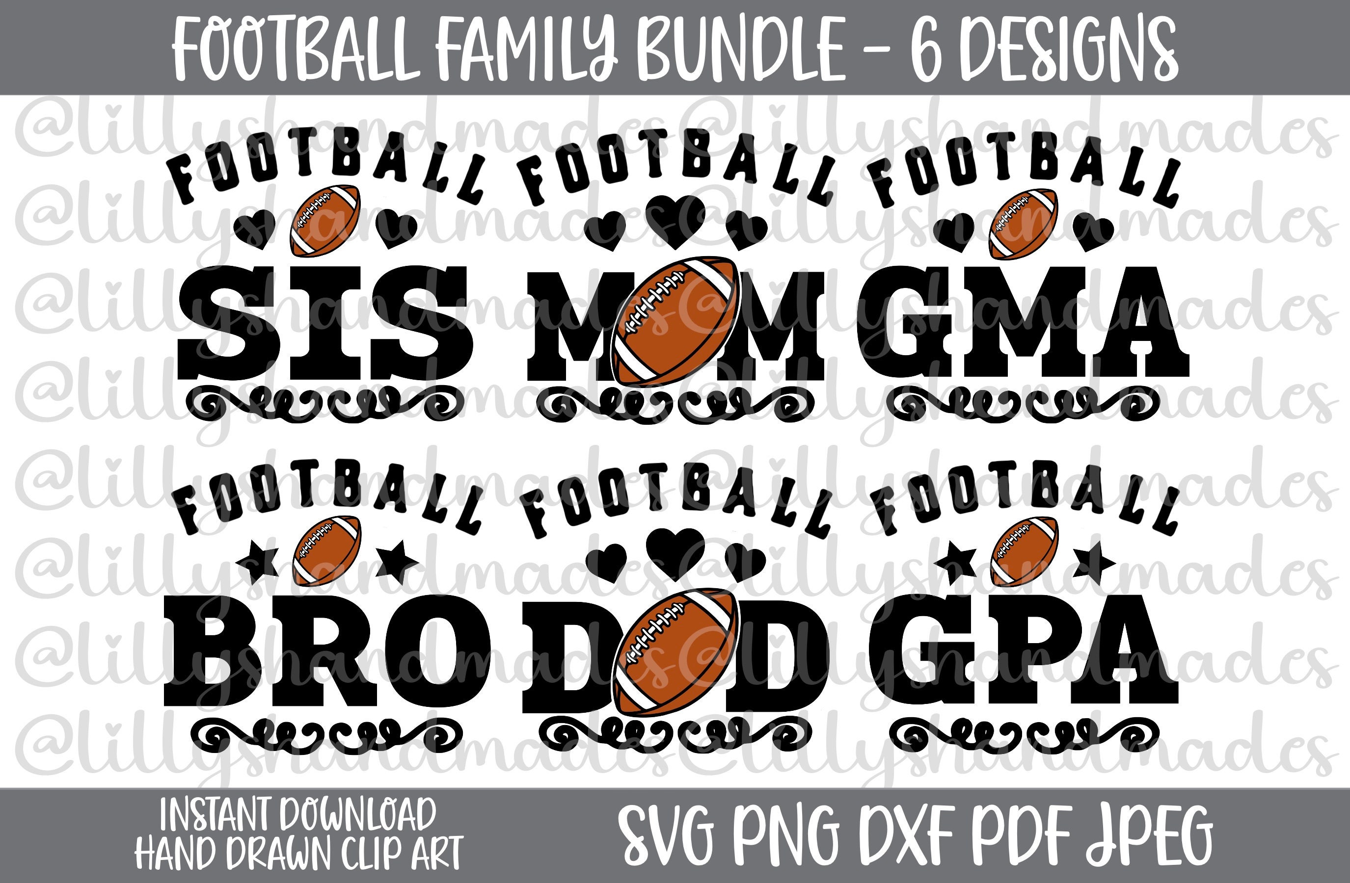 Football Mom Svg, Football Dad Svg, Football Sister Svg, Football ...